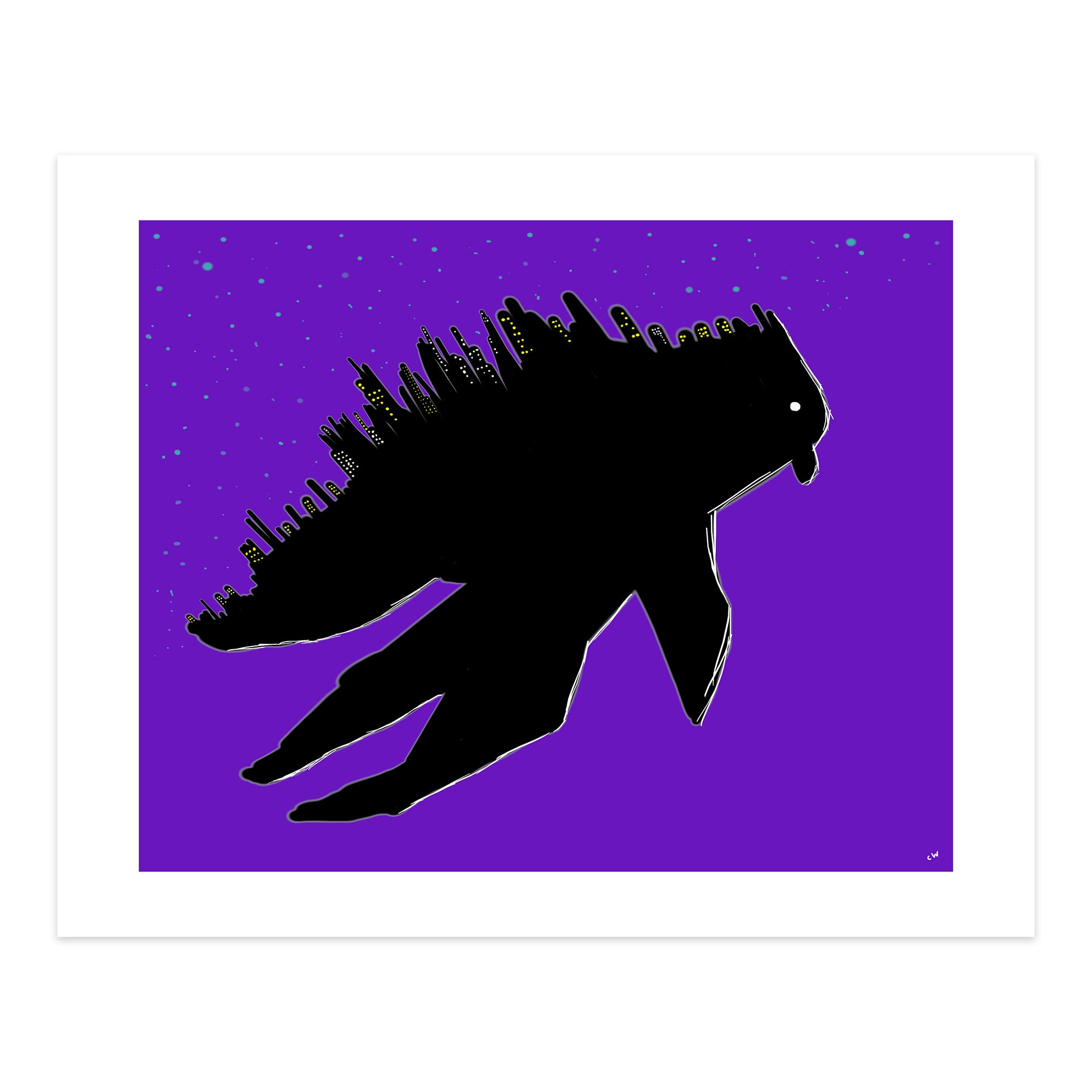 Legendary Beast Science Fiction Art Print Poster - Etsy