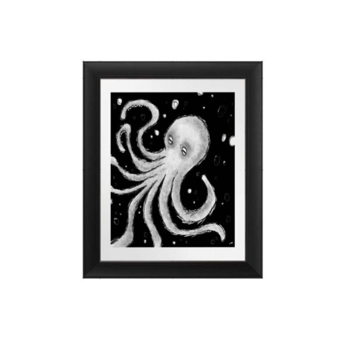 Midnight Zone Octopus Framed Poster - Etsy
