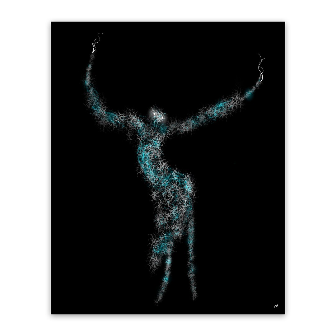 Starlight Dancer Science Fiction Creature Art Print Poster - Etsy