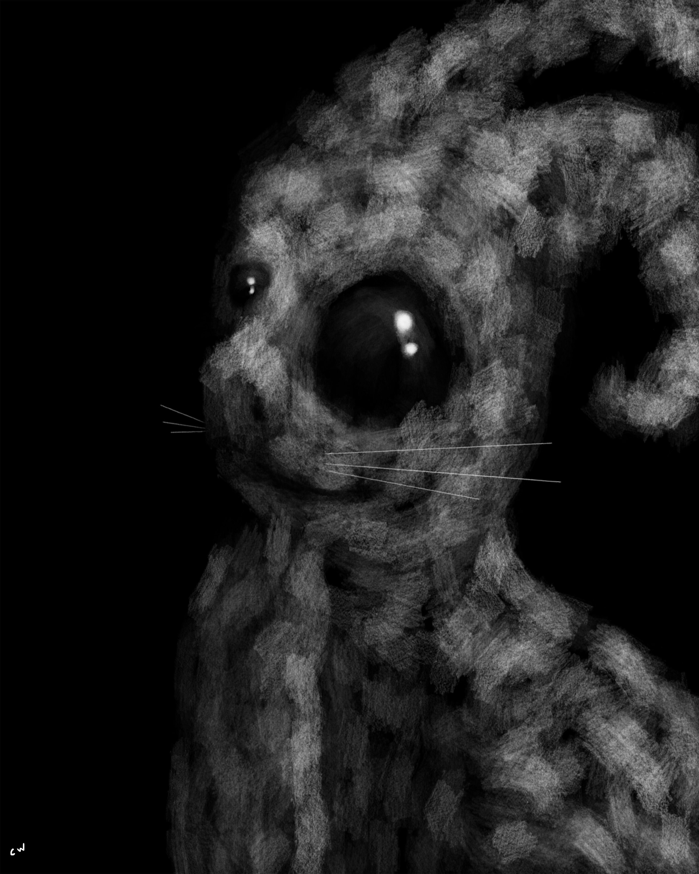 Bug Bunny Rabbit Horror Art Print Poster - Etsy