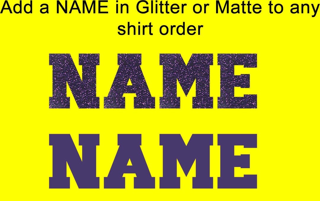 Add a Custom Name to Your Shirt - Etsy