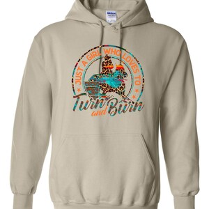Just A Girl Who Loves to Turn N Burn Barrel Racing Hoodie, Serape ...