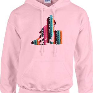 Serape Barrel Racing Hoodie, Barrel Racing Horse Hoodie, Barrel Racing ...