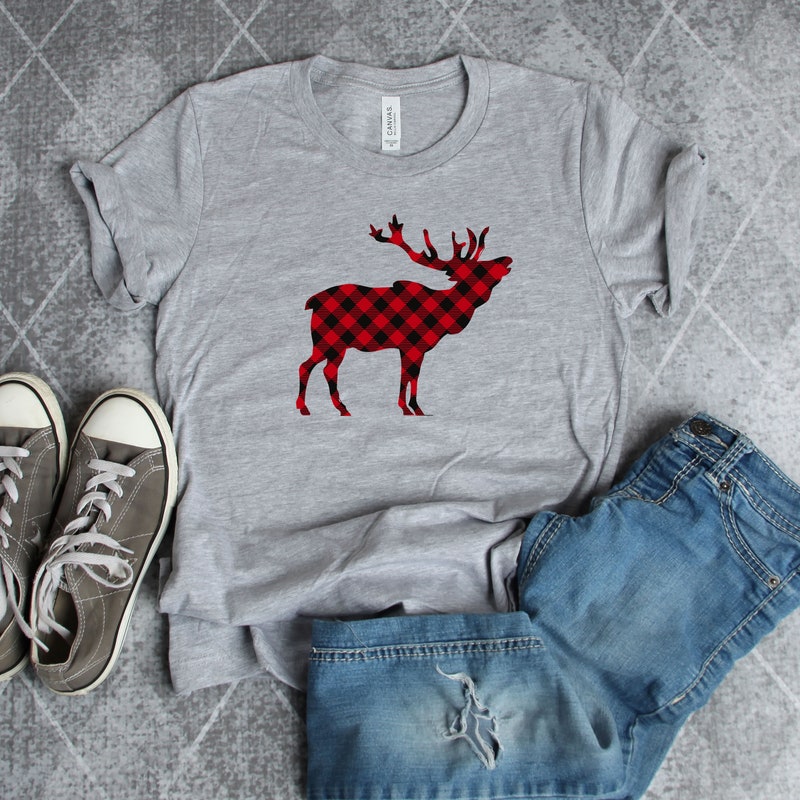 Buffalo Plaid Moose - Etsy