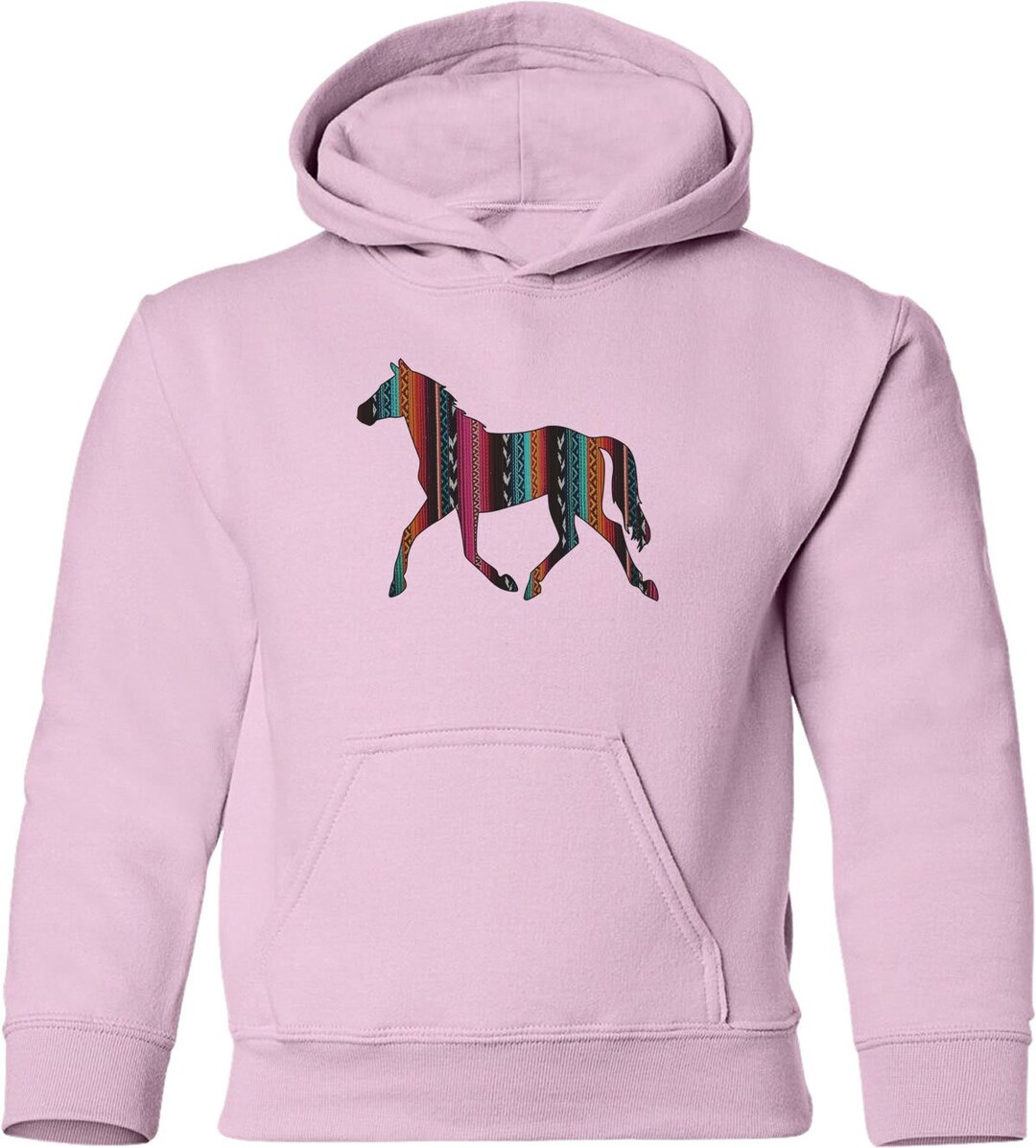 YOUTH Serape Horse Hoodie, Horse Hoodie, Serape Horse Hooded Sweatshirt ...