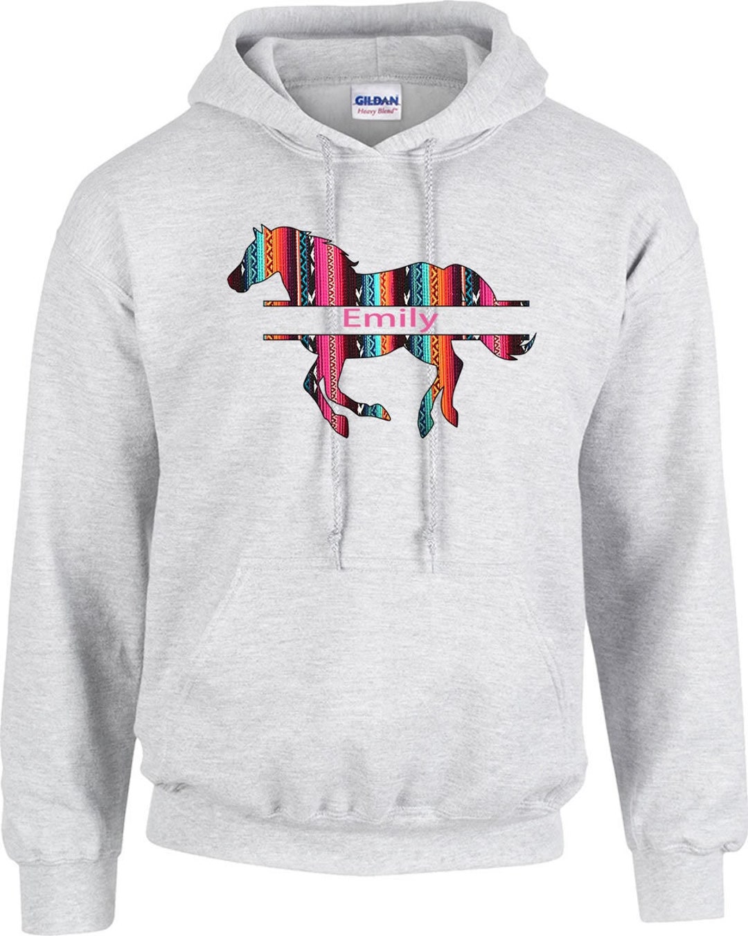 Personalized Serape Horse Hoodie, Horse Name Hoodie, Horse Hoodie - Etsy