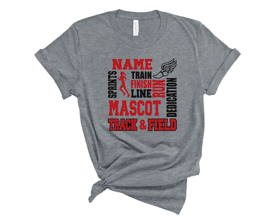 Track T-shirt Personalized Track and Field Shirt Track Name - Etsy