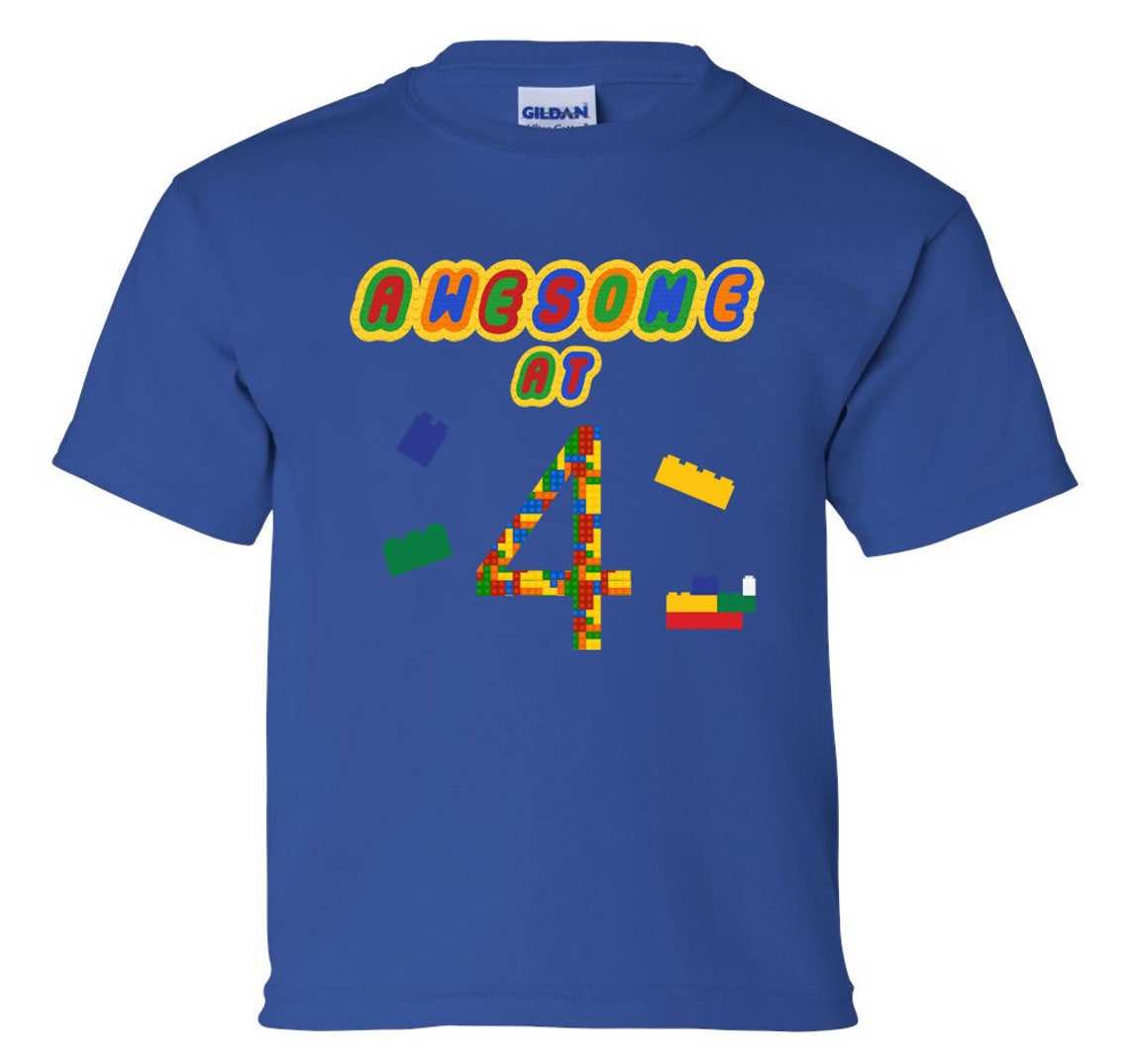 Building Block Birthday Shirt Family Birthday Shirts - Etsy