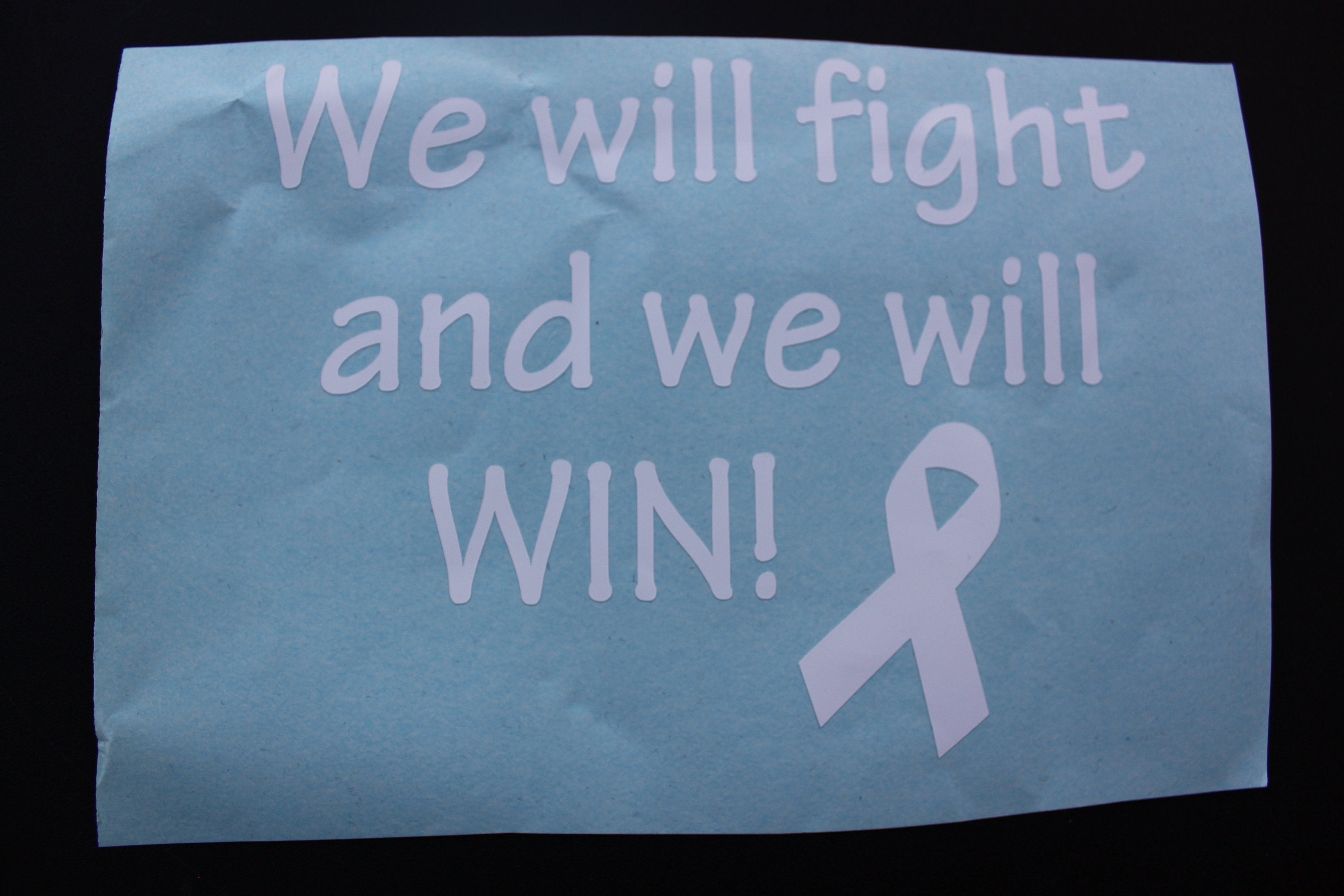 Cancer Awareness Cancer Decals Cancer Fight and Win We - Etsy