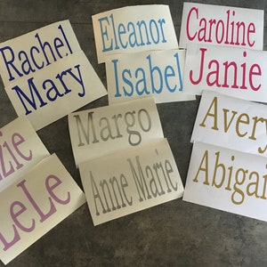 Custom Vinyl Letters Personalized Names Decal Stickers Name Stickers ...