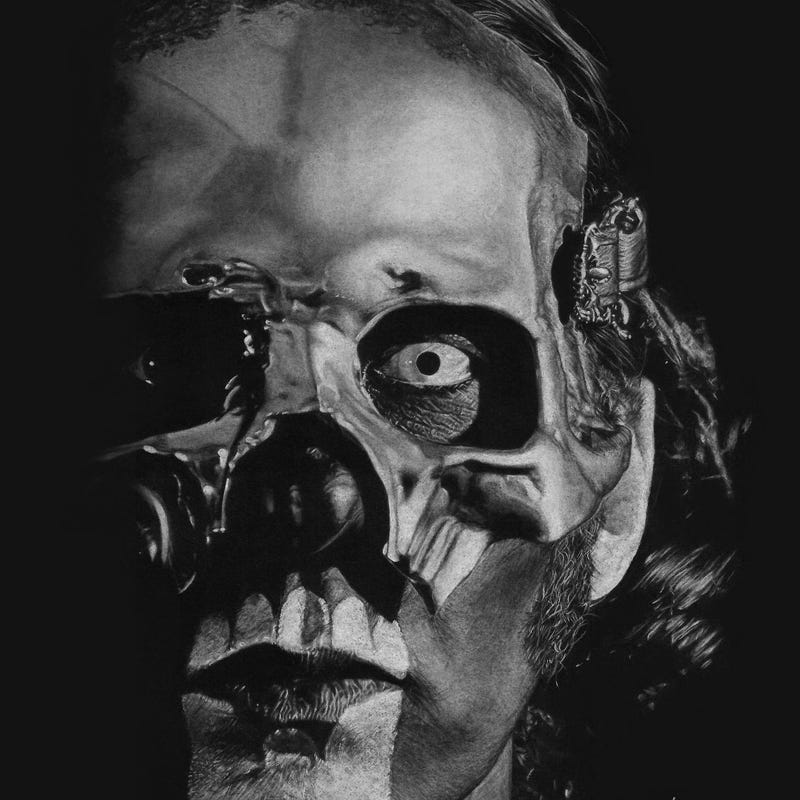 Ghost Charcoal Art - Etsy
