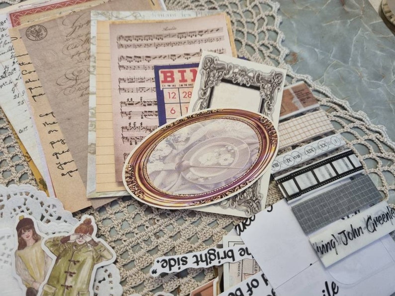 Collage Kit / Vintage Ephemera Bundle / Junk Journalling Pack - Etsy