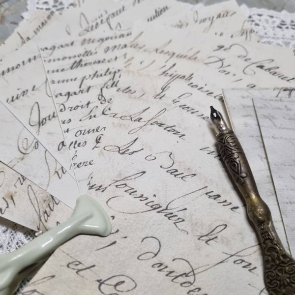 French Script Paper - Etsy