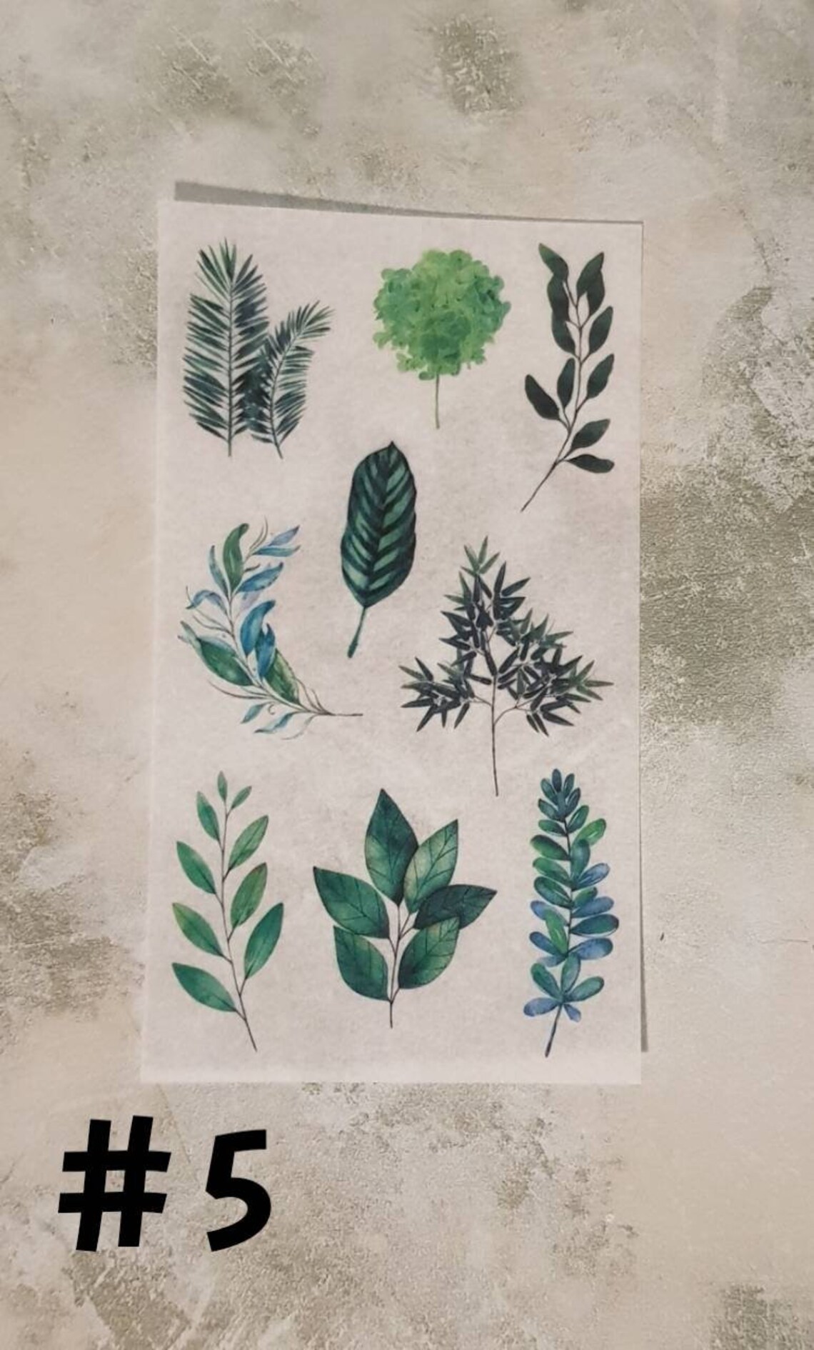 Vibrant Botanical Sticker Set/ Decorative Leaf & Vine Sticker - Etsy UK