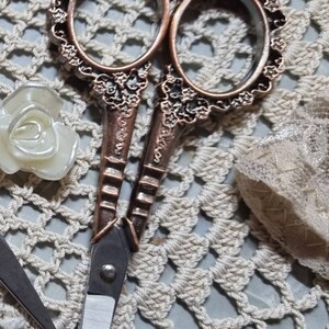 Vintage Scissors / Copper Vintage Style Decorative Scissors / Small ...