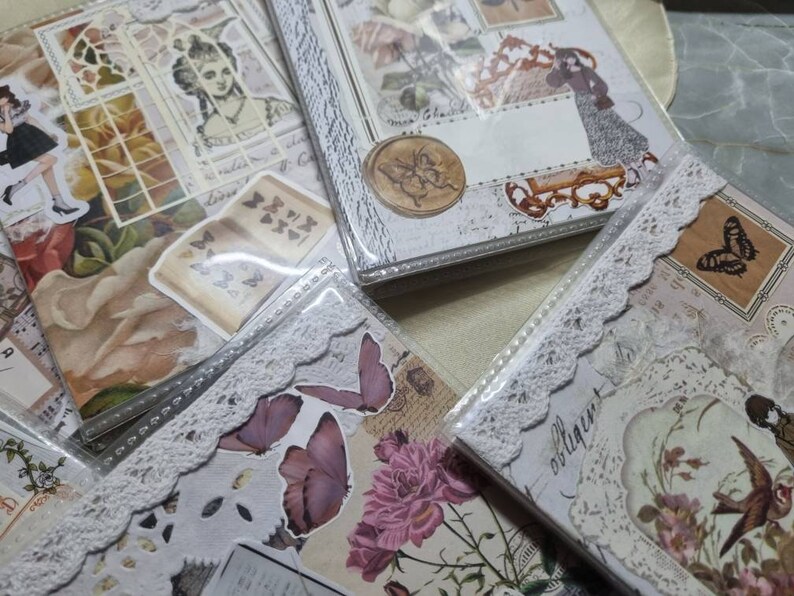 Sticker Folio, Custom Sticker Storage Booklet, Collaged Storage Folio ...