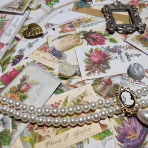 Vintage Calling Card Ephemera Set, Vintage Calling Card Bundle, Vintage ...