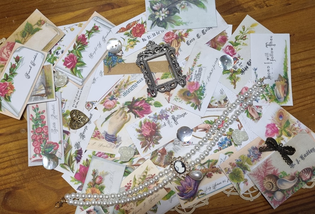 Vintage Calling Card Ephemera Set, Vintage Calling Card Bundle, Vintage ...