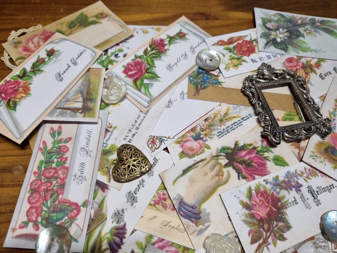 Vintage Calling Card Ephemera Set, Vintage Calling Card Bundle, Vintage ...