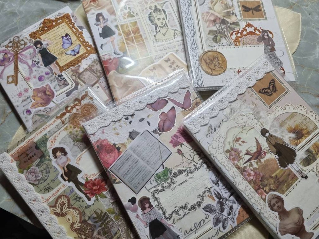 Sticker Folio, Custom Sticker Storage Booklet, Collaged Storage Folio ...