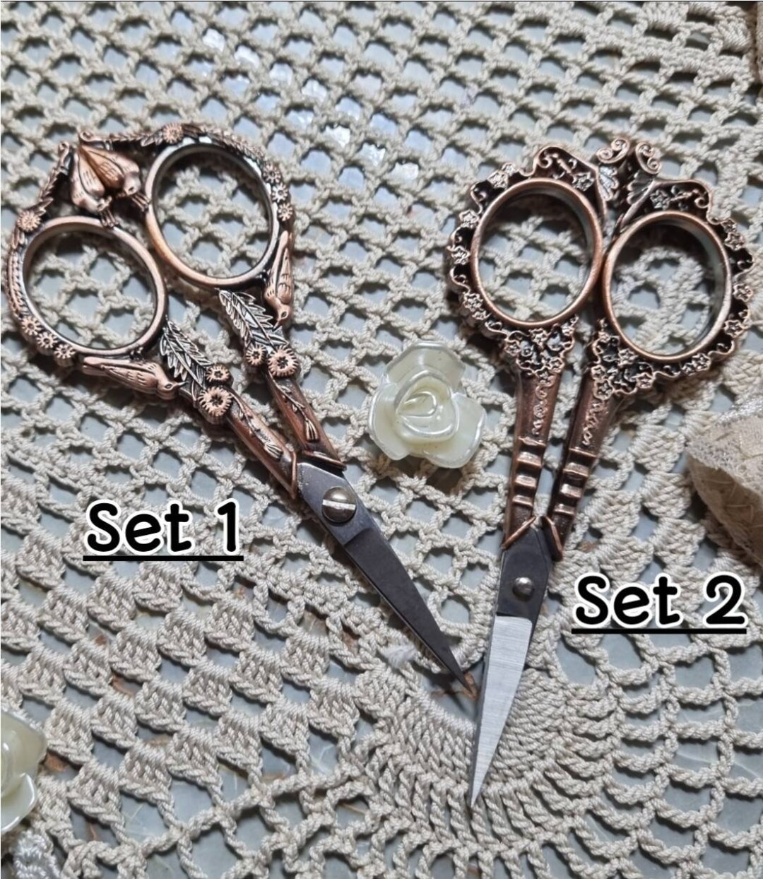 Vintage Scissors / Copper Vintage Style Decorative Scissors / - Etsy