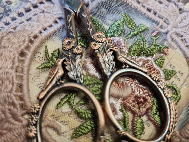 Vintage Scissors / Copper Vintage Style Decorative Scissors / - Etsy