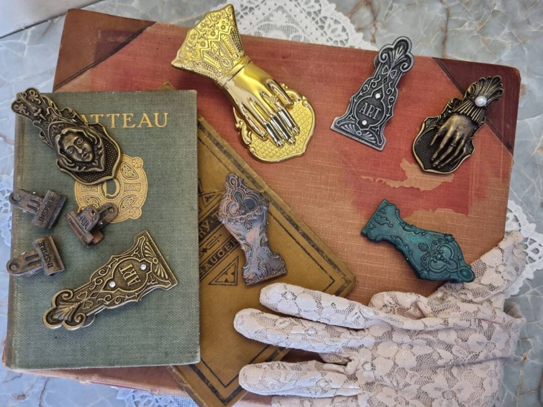 Vintage Hand Paper Clamp/ Elegant Ladies Hand Paper Clip/ Vintage ...