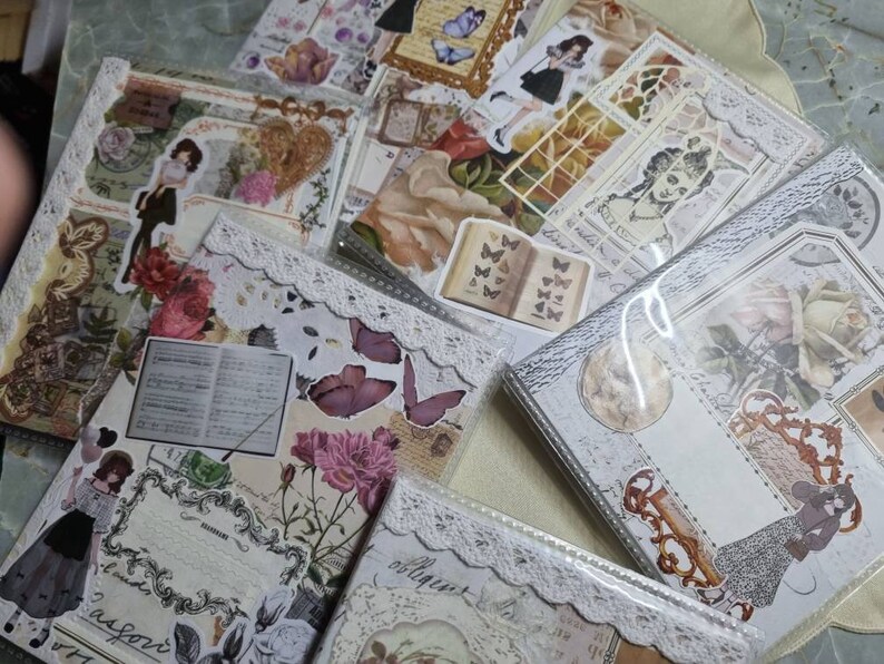 Sticker Folio, Custom Sticker Storage Booklet, Collaged Storage Folio ...