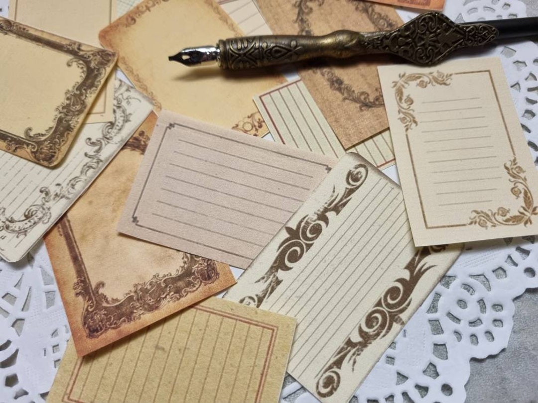 Textured Antique Label Set/ Vintage Label Pack/ Textured Paper Label ...