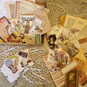 Collage Kit / Vintage Ephemera Bundle / Junk Journalling Pack / Collage ...