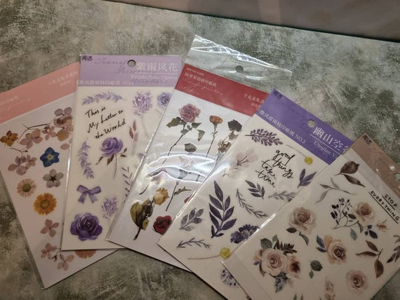 Rub on Sticker Sheets/ Print Transfer Sticker Sheets/ - Etsy