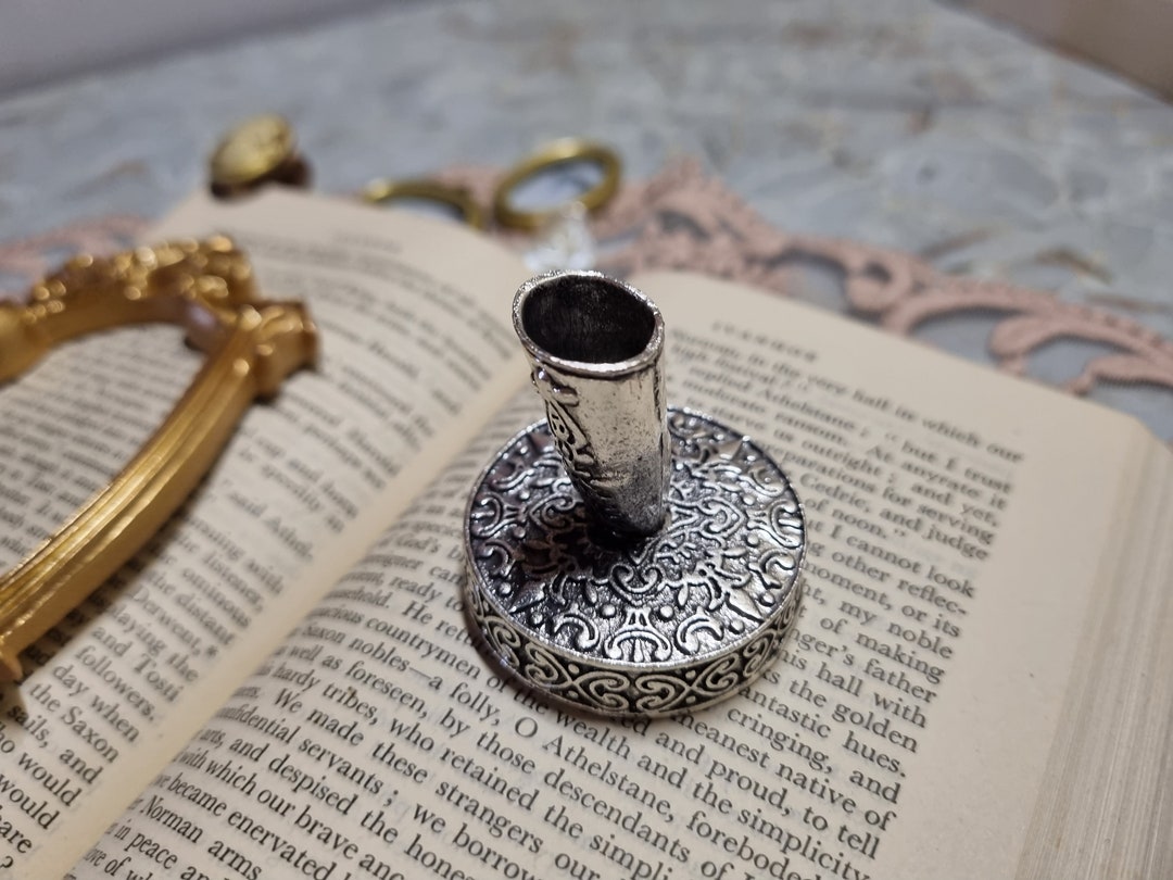 Quill Holder, Vintage Quill Stand, Dip Pen Stand, Vintage Silver Pen ...