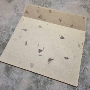 Handmade Paper Letter Set/ Pressed Flower Faux Handmade Paper - Etsy