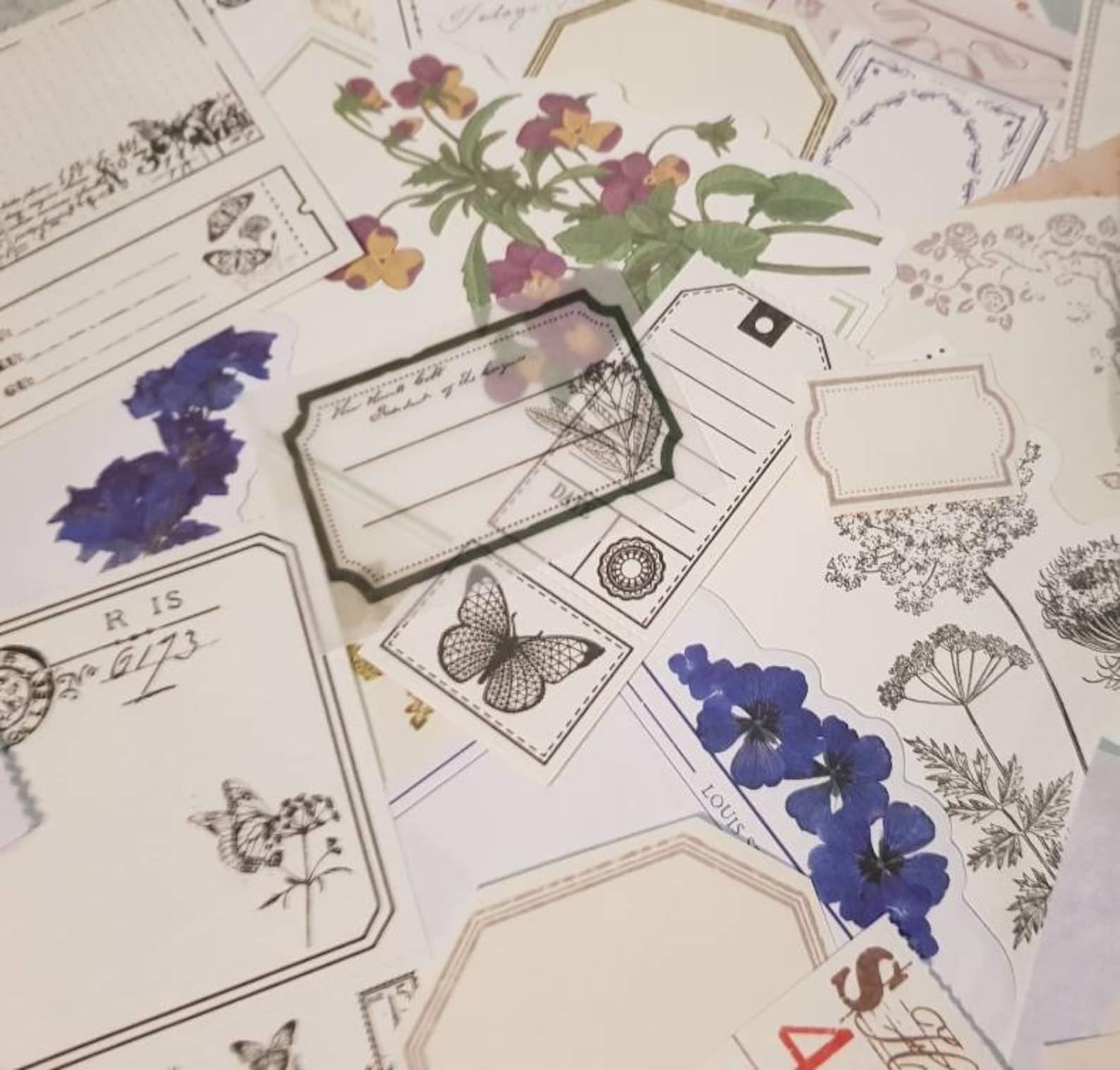 Assorted Memo & Label Pack/ Selection of Memo Papers/ Vintage | Etsy