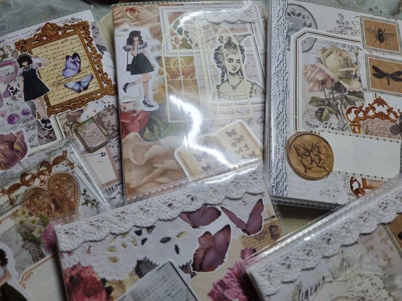 Sticker Folio, Custom Sticker Storage Booklet, Collaged Storage Folio ...