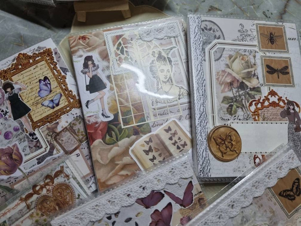 Sticker Folio, Custom Sticker Storage Booklet, Collaged Storage Folio ...