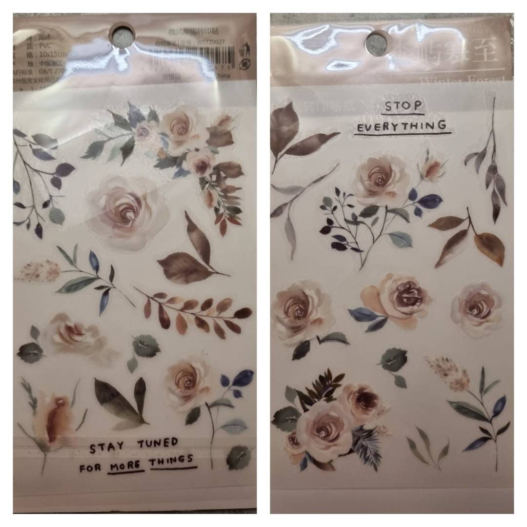 Rub on Sticker Sheets/ Print Transfer Sticker Sheets/ - Etsy