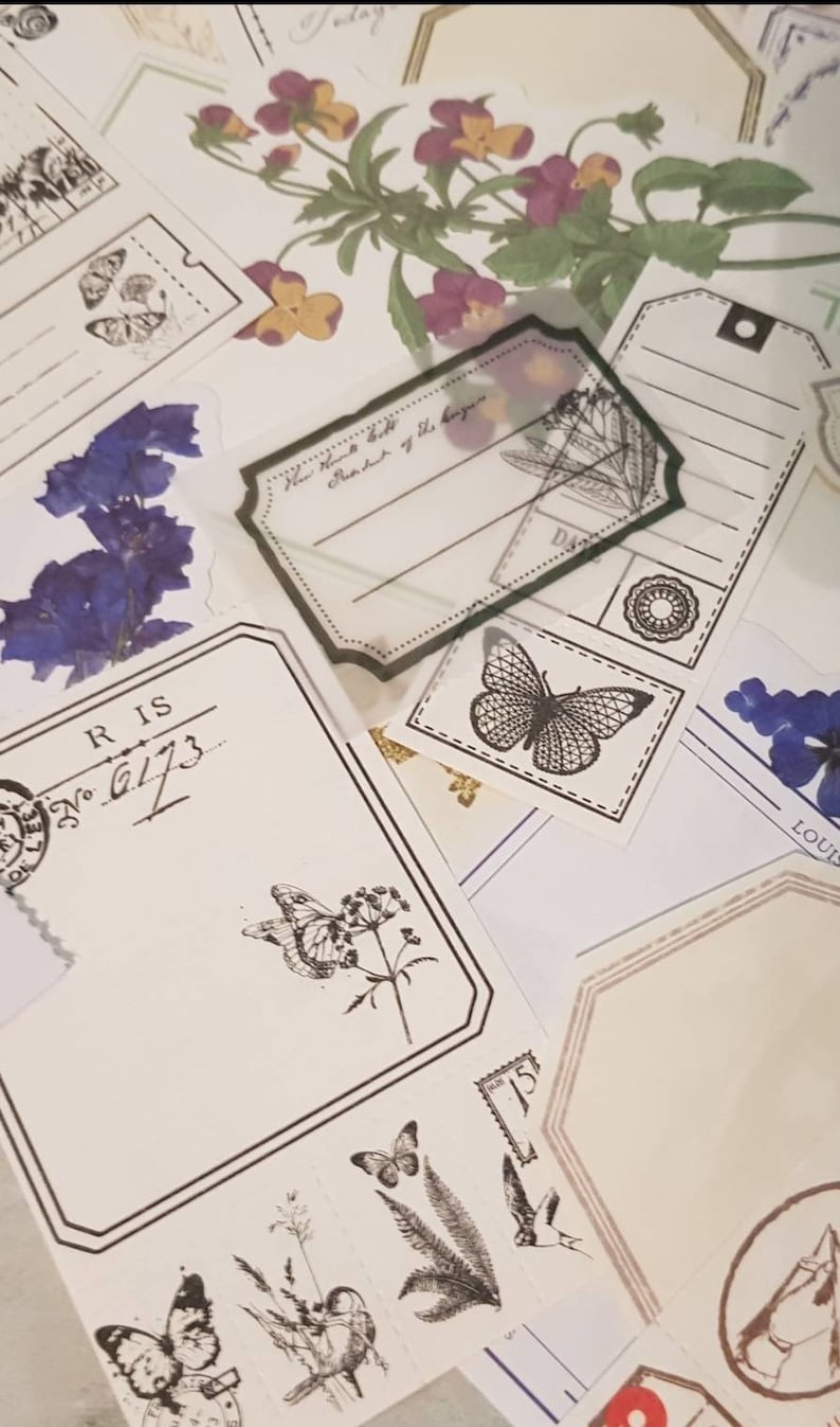 Assorted Memo & Label Pack/ Selection of Memo Papers/ Vintage | Etsy