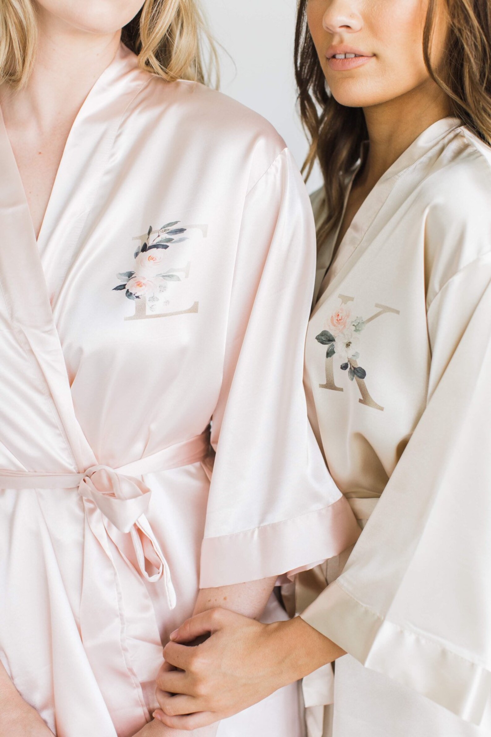 Bridesmaid Robes Bridal Robe Floral Robes Personalized - Etsy