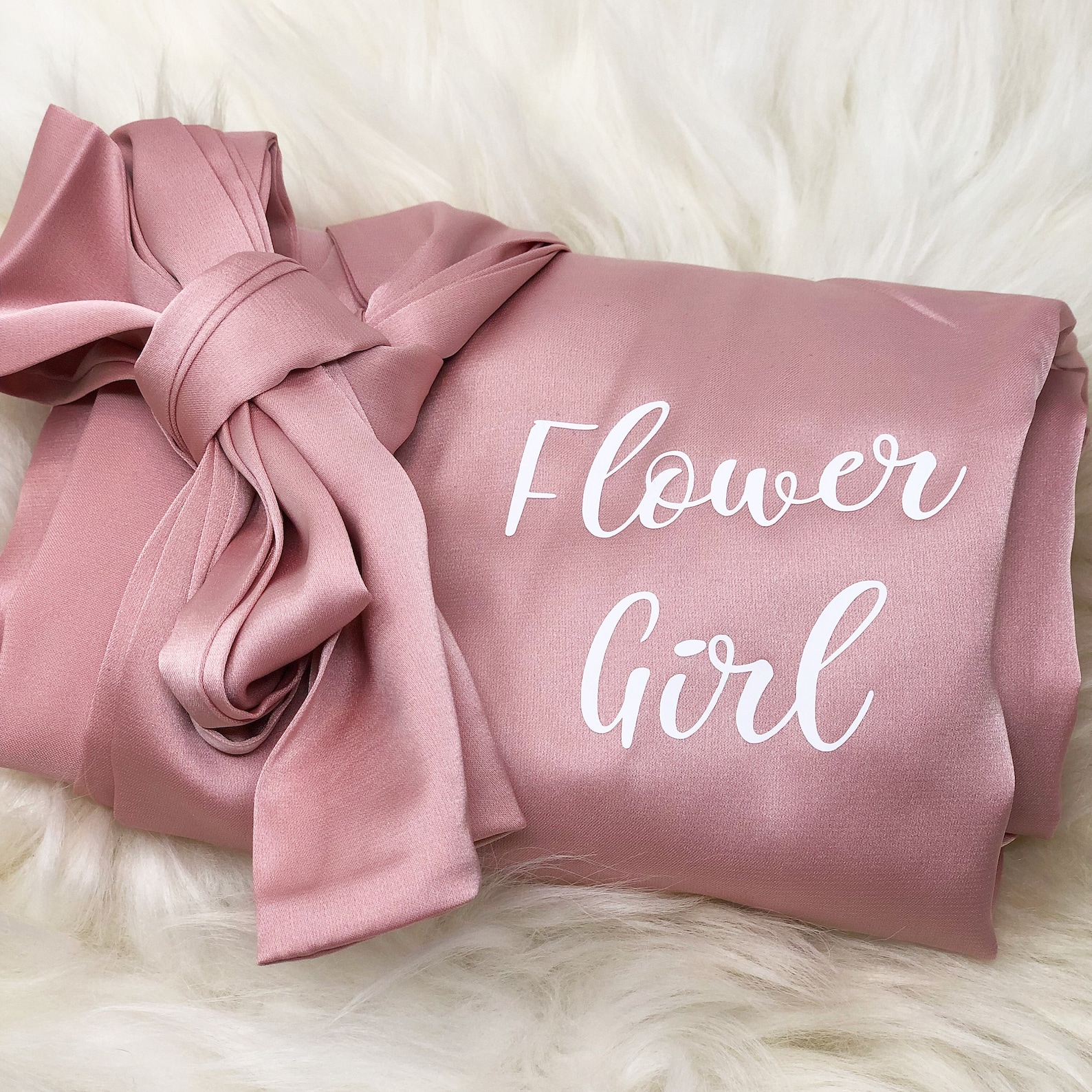 Flower Girl Robe Flower Girl Gift Toddler Robe Petal - Etsy UK