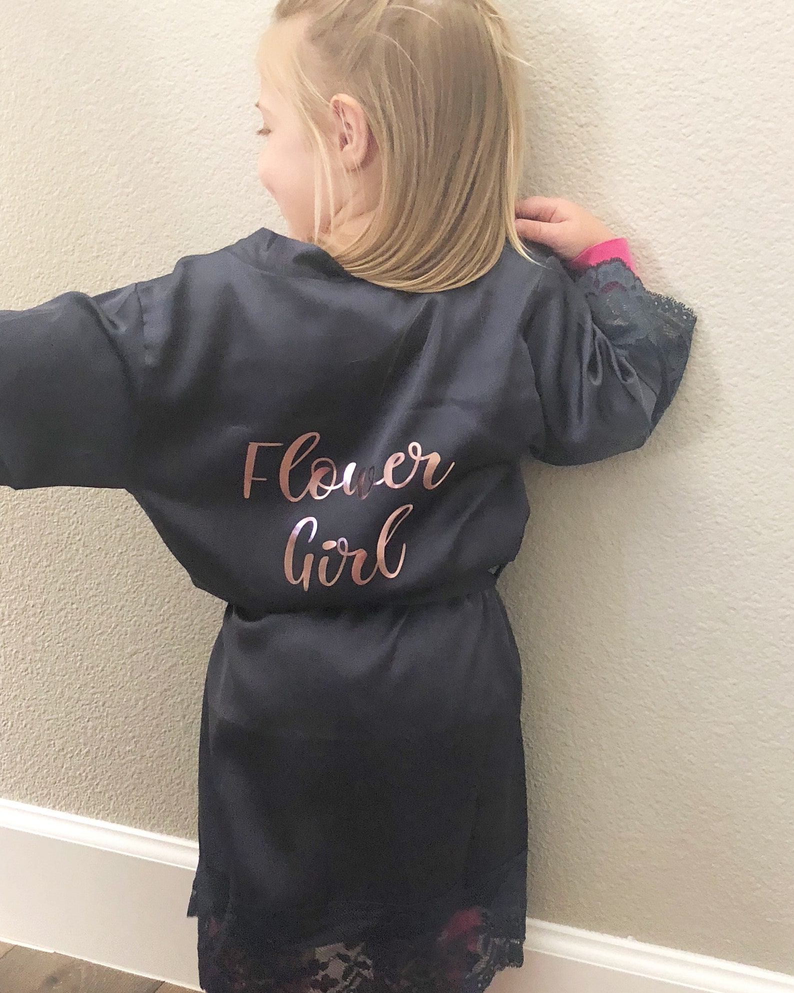 Flower Girl Robe Flower Girl Gift Monogram Robe Bridal - Etsy