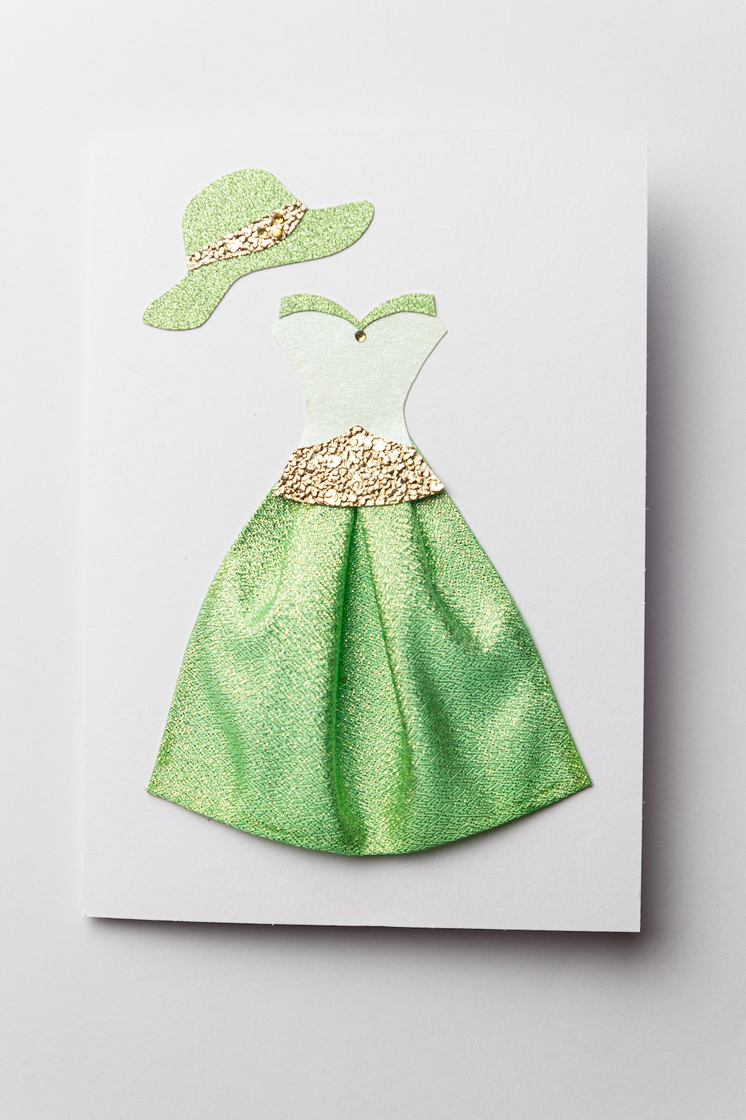 Handmade Greeting Cards, Birthday Cards, Women's Cards, Fabric Dress ...
