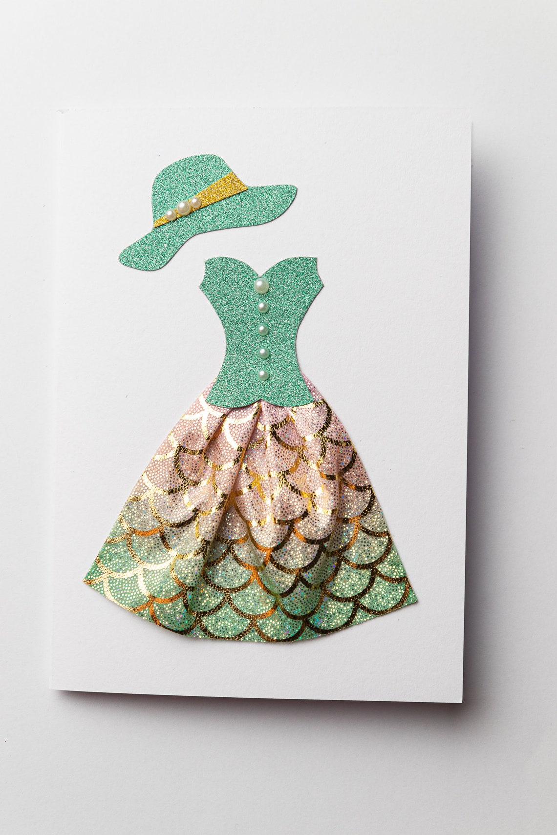 Handmade Greeting Cards, Birthday Cards, Women's Cards, Dress Greeting ...