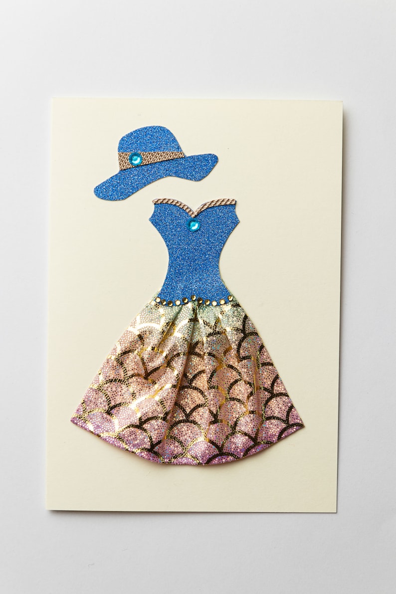 Handmade Greeting Cards, Birthday Cards, Women's Cards, Dress Greeting ...