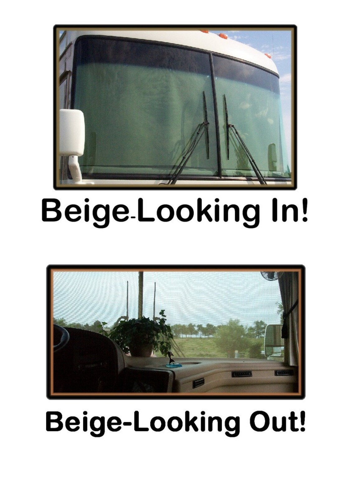 1 RV Visor black Only - Etsy