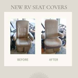 RV Captain Chair Covers W/armrest Covers - Made in the U.S.A - Etsy