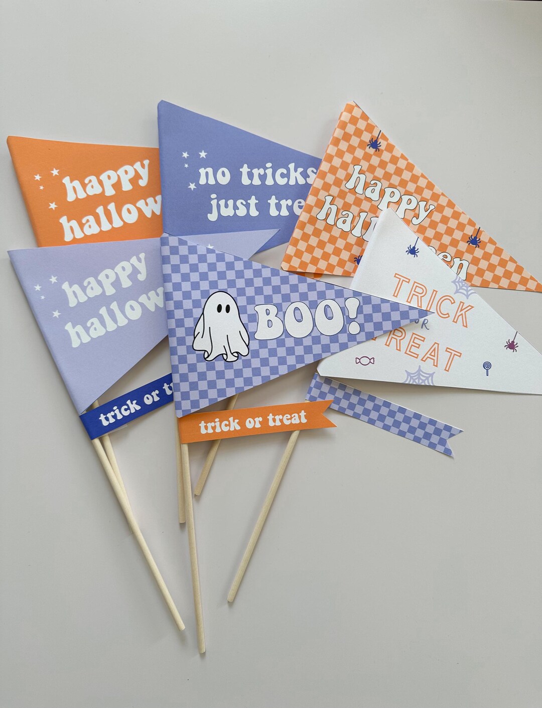 Halloween Printable Pennants, Halloween Flags, Halloween Décor, Boo ...