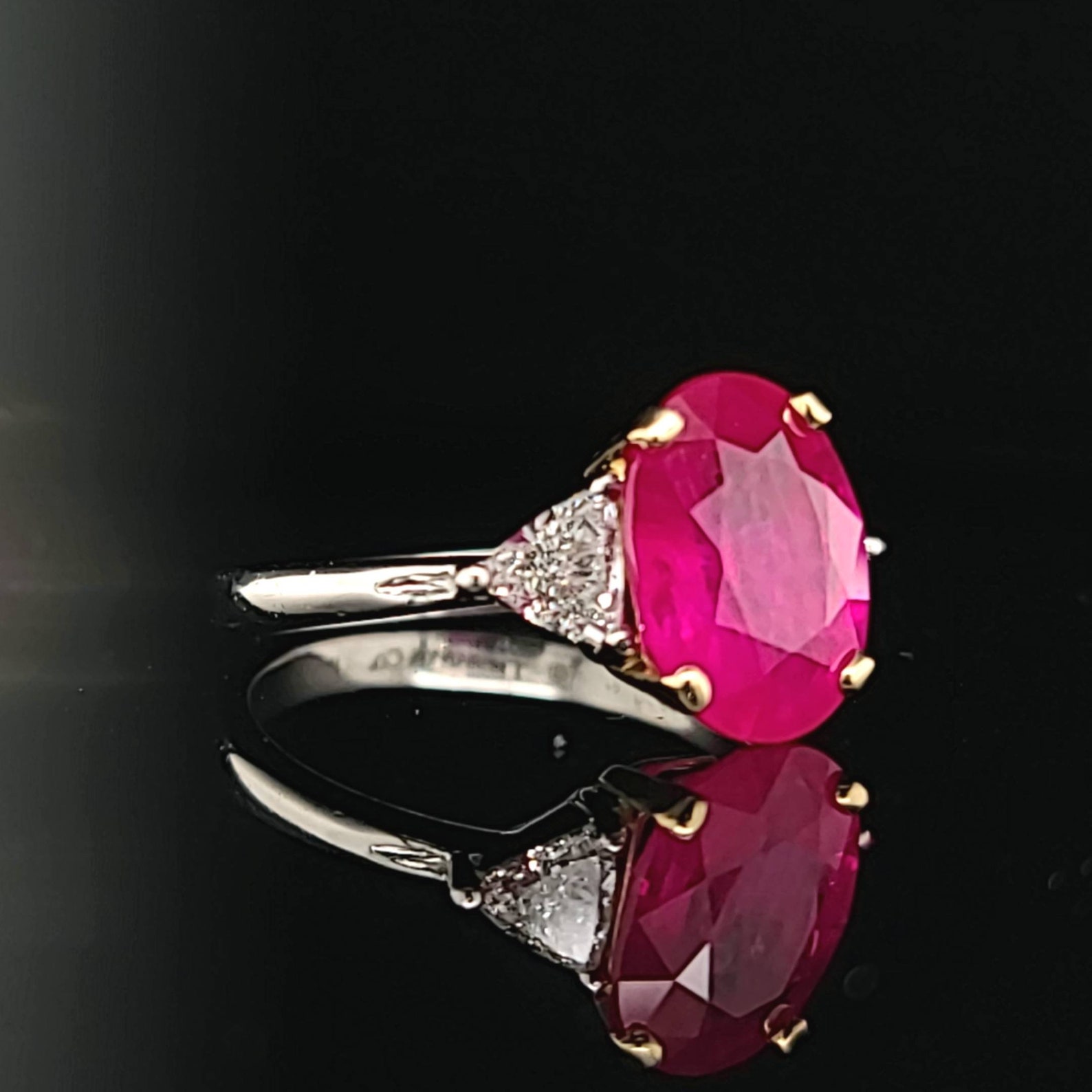 Tiffany & Co Engagement Ring 3.90 Carat Natural Burma Ruby - Etsy