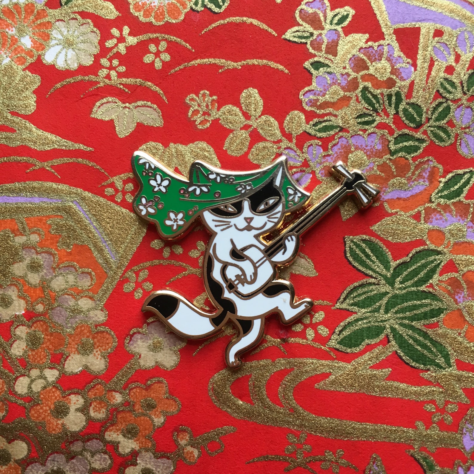 Billi the Bakeneko Yokai Enamel Pin | Etsy