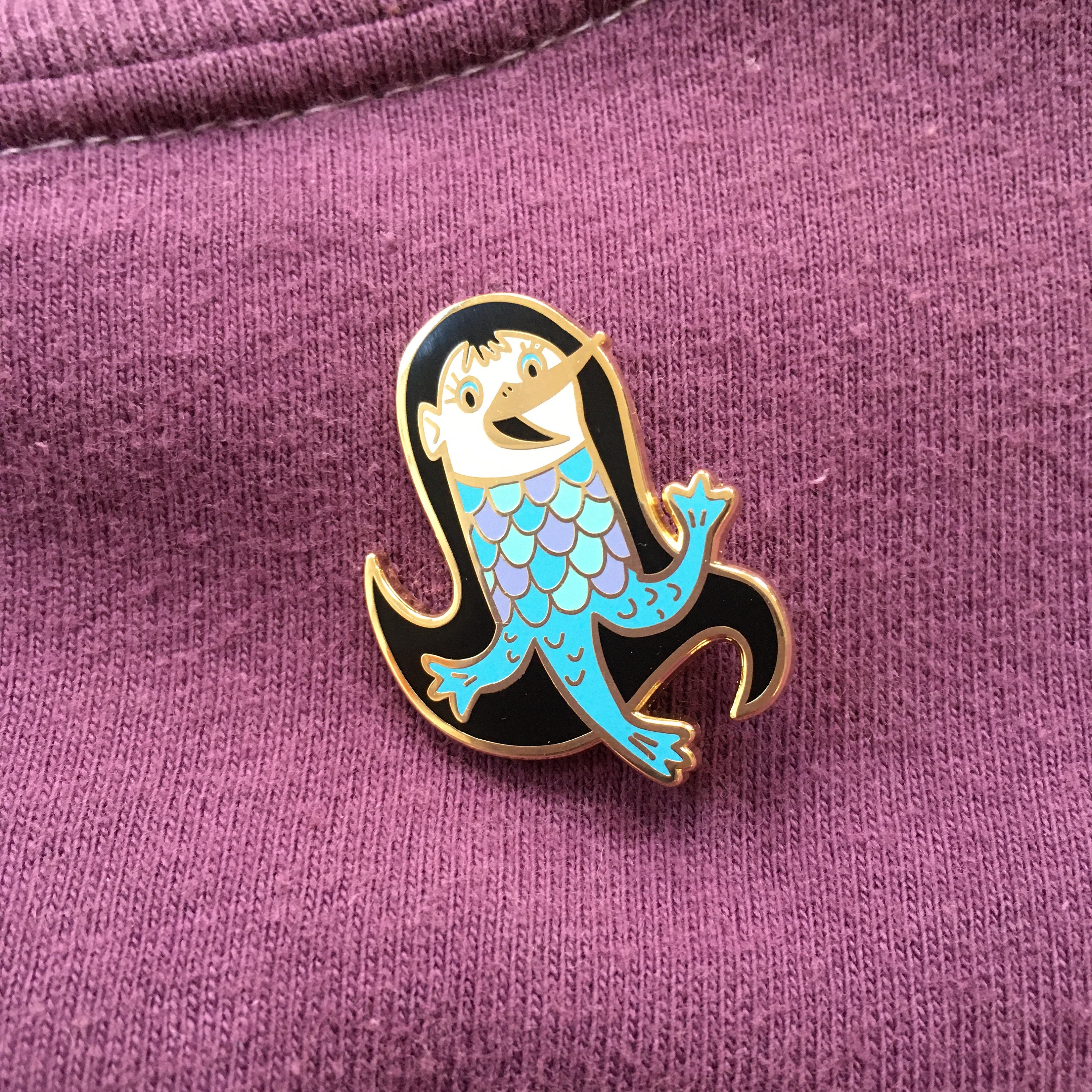 Amabie Yokai Enamel Pin - Etsy